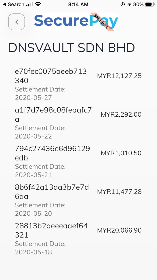 Details transaction report – SecurePay Sdn Bhd